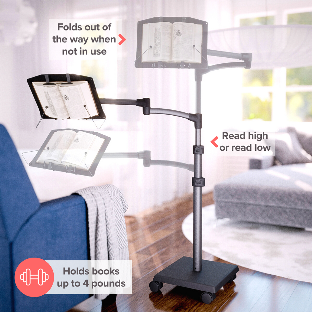 Adjustable Floor Stand for Books - LEVO Holder