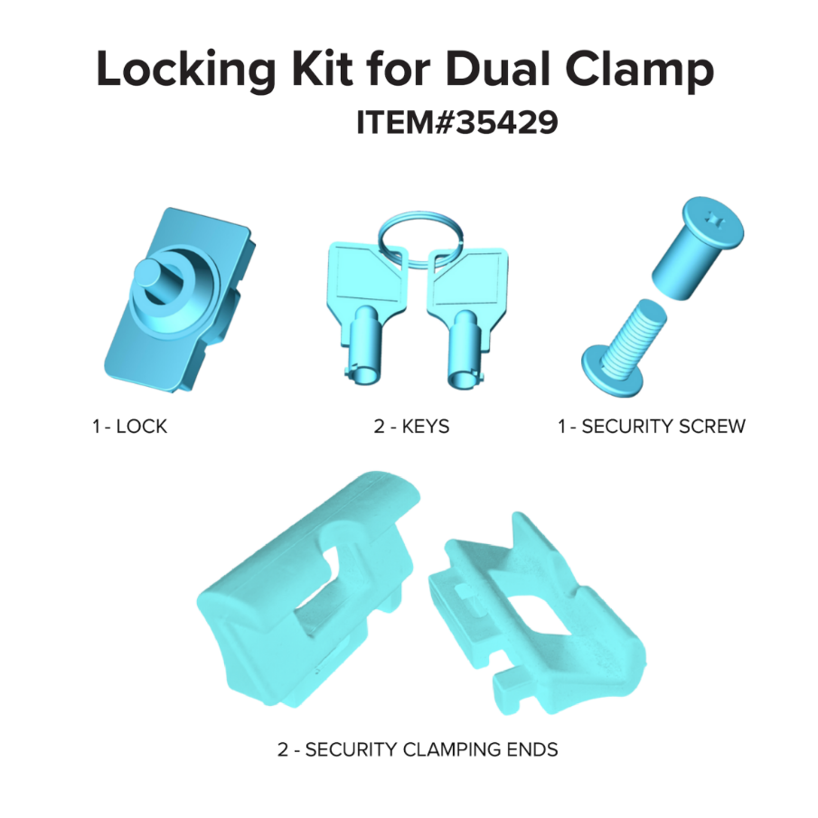 Key Lock Kit by LEVO – Secure Dual Clamp Setup