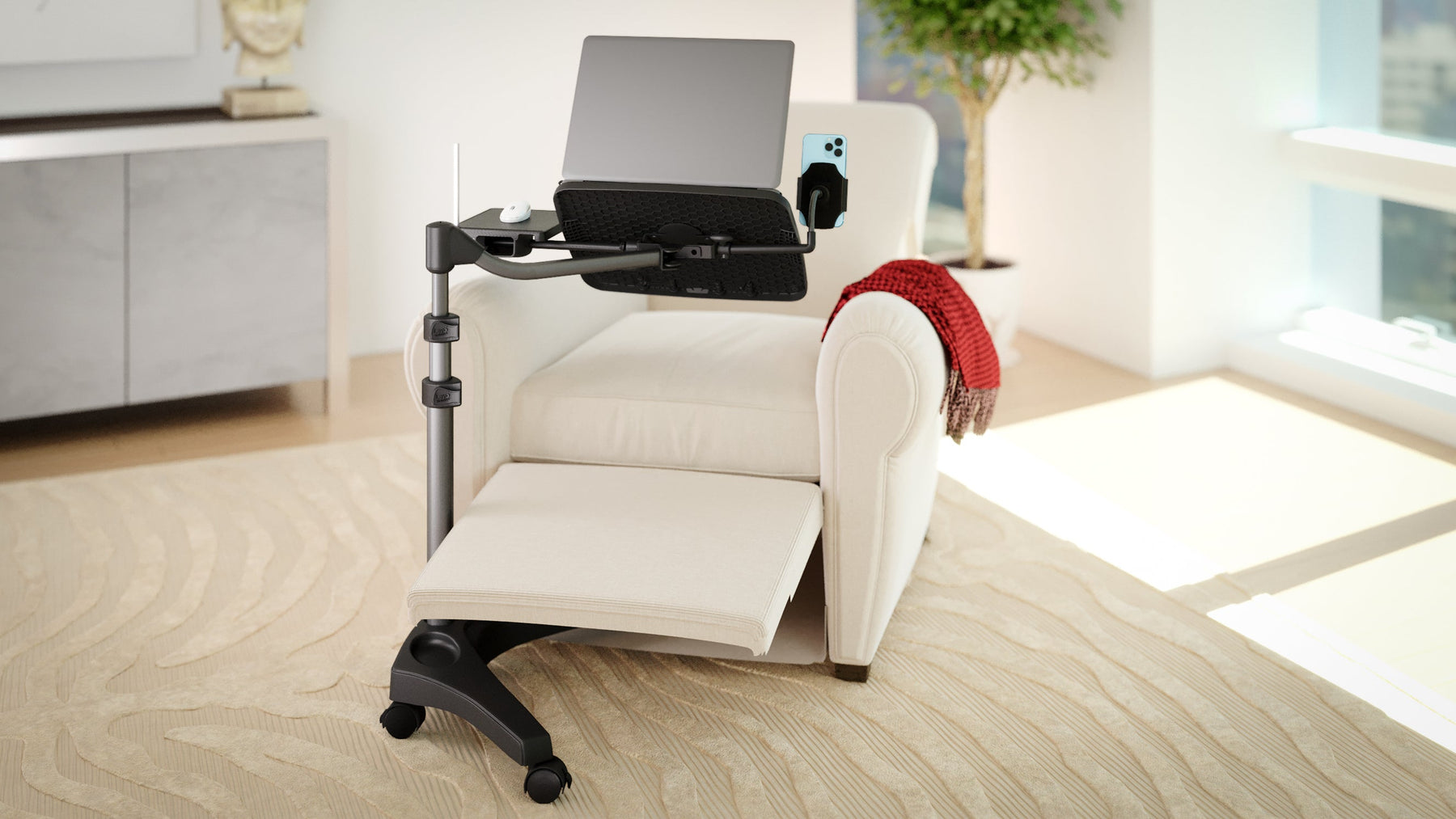 LEVO G2 V16 Rolling Laptop Cart – Refurbished, Portable