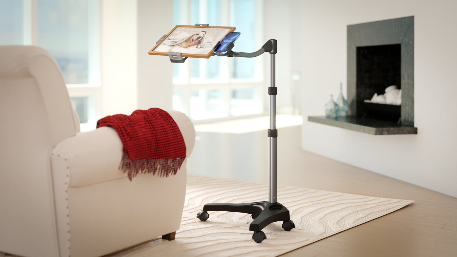 Rolling Tablet Cart – G2 V16 for Tablets & Cases by LEVO