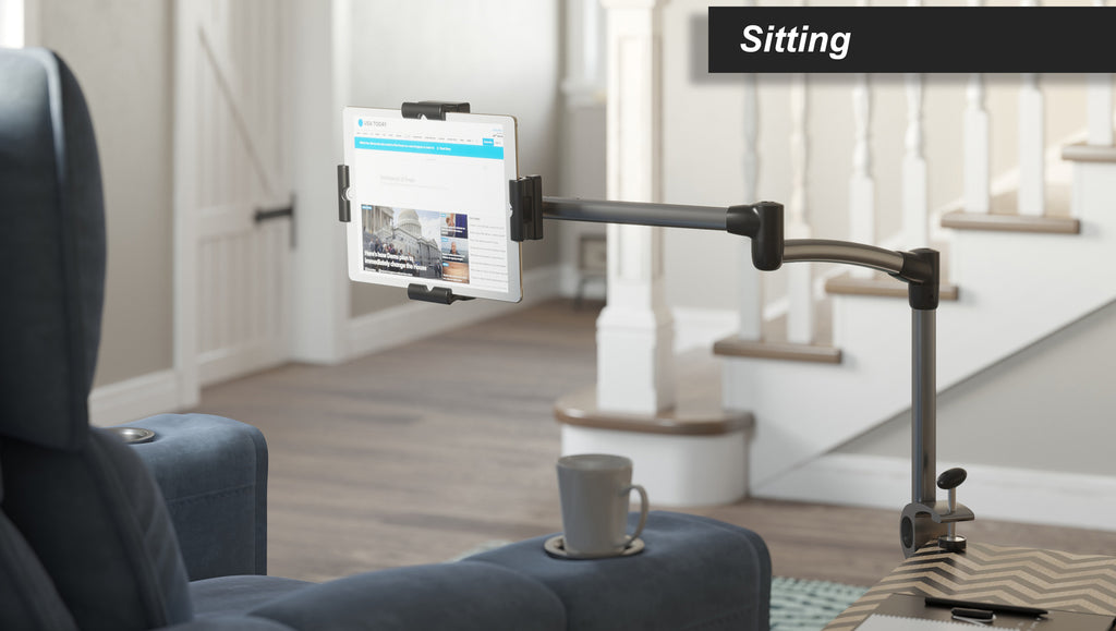 The Easy-To-Use Tablet Stand Table Clamp- by LEVO – Levō